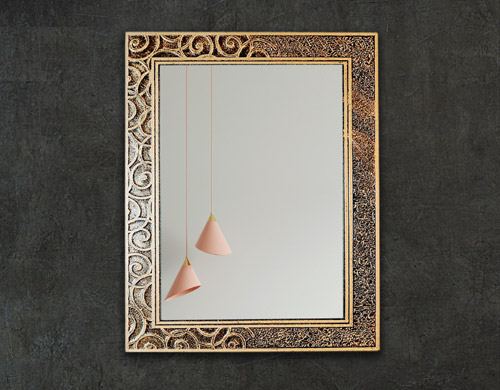 LM1013 - 450 x 600*5mm Premium Designer Mirror - Tap World India