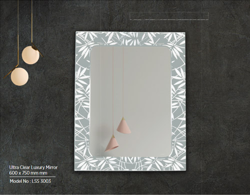 LSS 3003 - 600 x 750 mm Silver Spirit Ultra Clear Luxury Mirror - Tap ...
