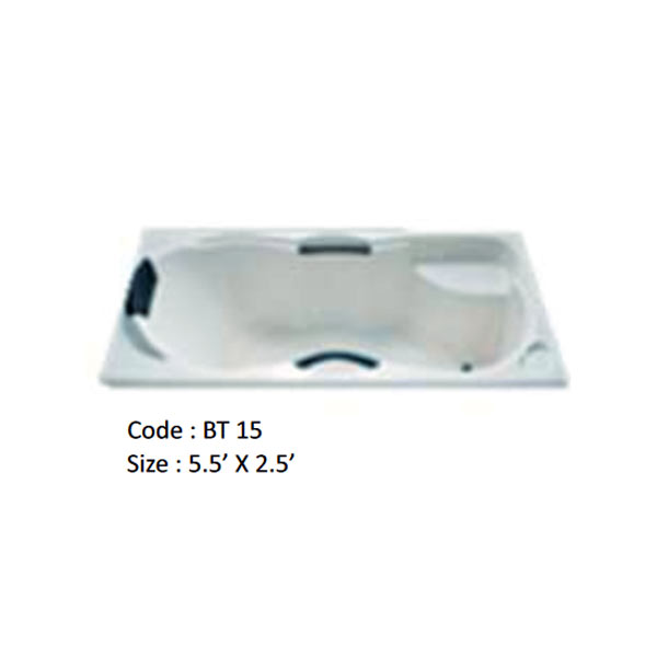 Plain Tub BT 15 Size : 5.5’ X 2.5’ - Tap World India