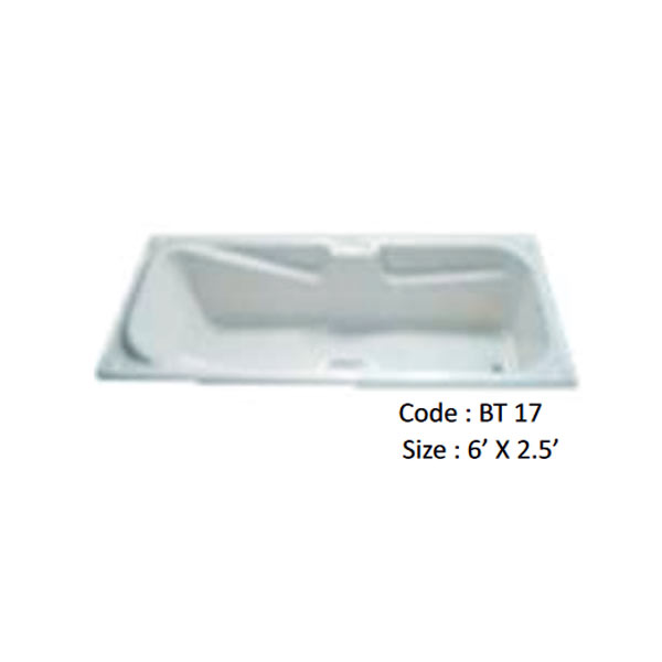Plain Tub BT 17 Size : 6’ X 2.5’ - Tap World India