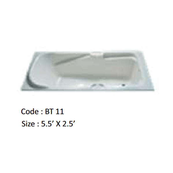 Plain Tub BT 11 Size : 5.5’ X 2.5’ - Tap World India